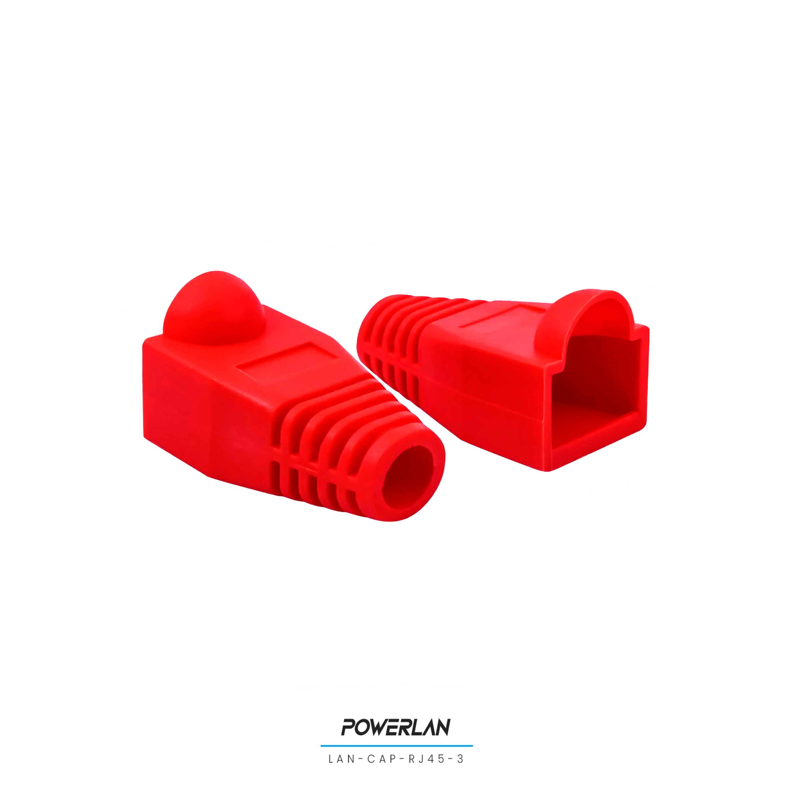 CAPUCHON PARA PLUG RJ45 100 UNIDADES ROJO • POWERFIBER - PERÚ